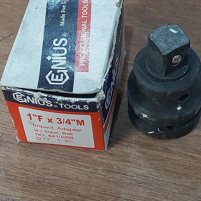 Jual GENIUS 841006B impact adaptor 1 F X 3/4 M - Jakarta Barat - asian tool | Tokopedia