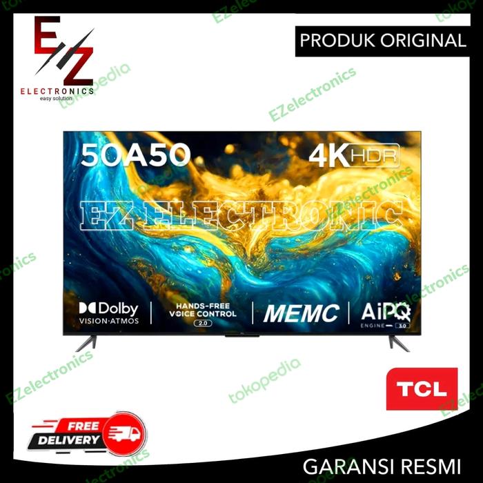 Promo TCL 50A50 GOOGLE TV 50 Inch - UHD 4K - MEMC - DOLBY ATMOS. - HFVC ...