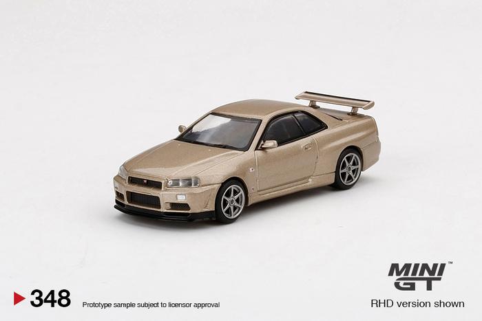 Jual MINI GT 348 / MINIGT Nissan Skyline GT-R (R34) M-Spec Silica ...