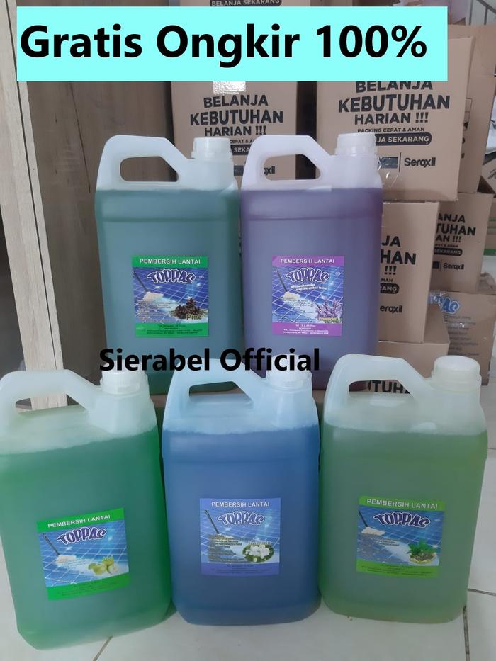 Jual Toppas Pembersih Lantai Floor Cleaner Sabun Pel 5 Liter - Jasmine ...