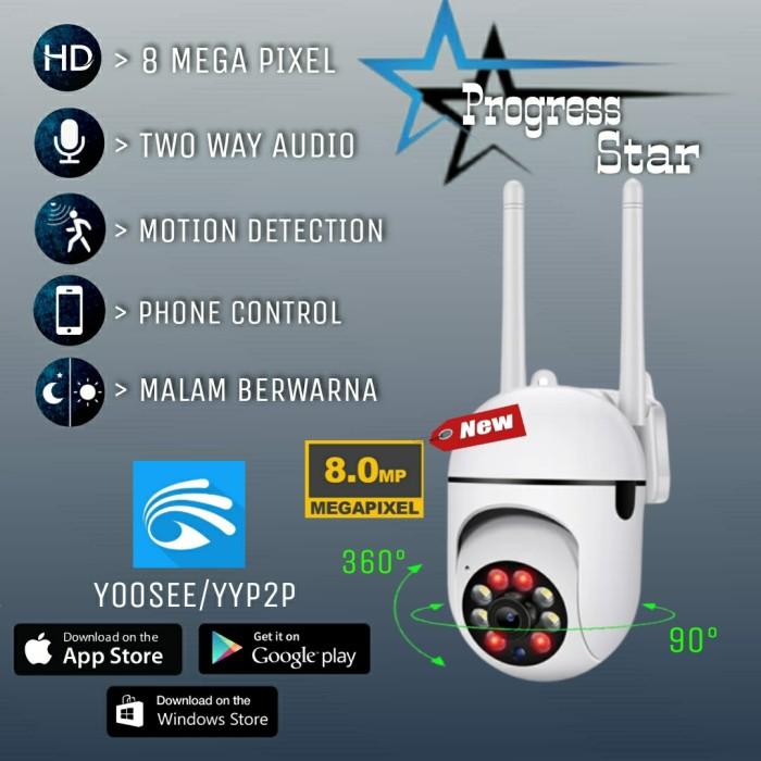 Jual New Ip Camera Yoosee 8MP CCTV Speed Dome Mini Kamera Wireless ...