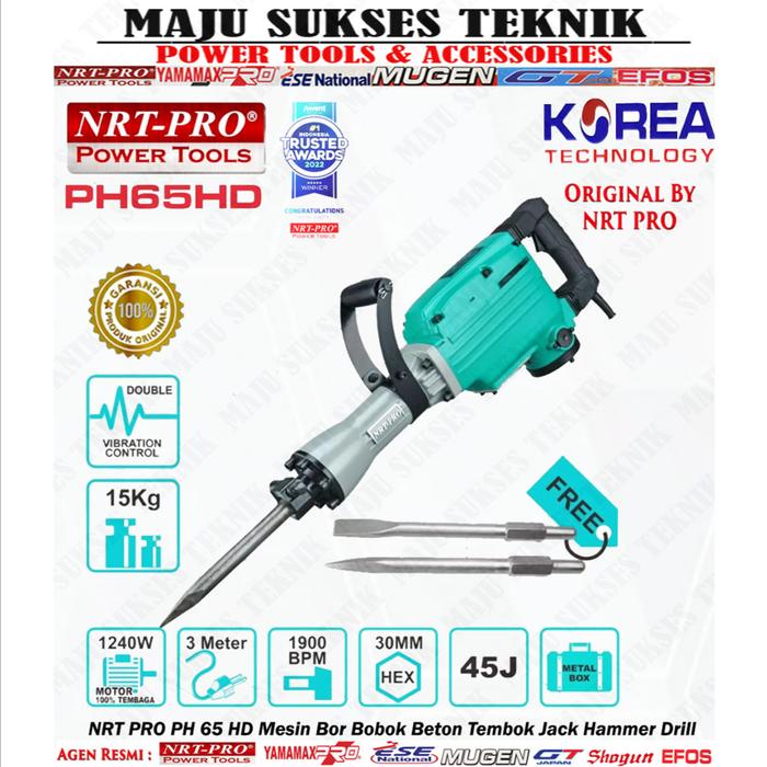 Jual NRT-PRO PH 65 HD Mesin Bor Bobok Beton Tembok Jack Hammer Drill ...