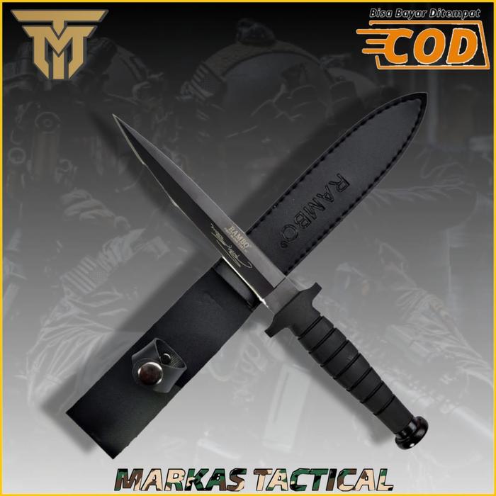 Jual Pisau Rambo 6/Pisau Rambo VI/ Pisau Berburu Tactical/Pisau Import ...