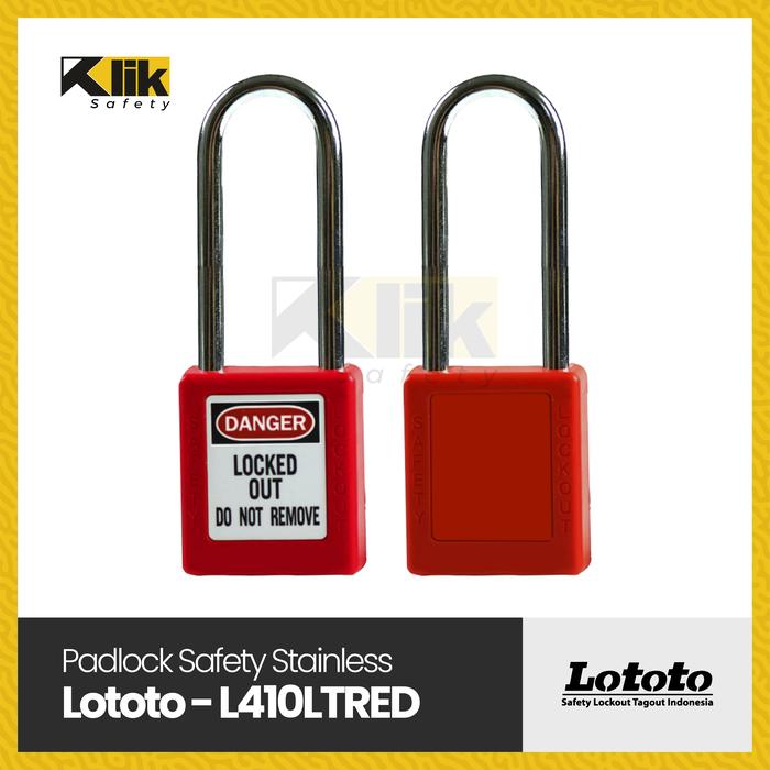 Jual Gembok Safety Lototo Padlock L410LT Stainless Steel Dia 6mm ...