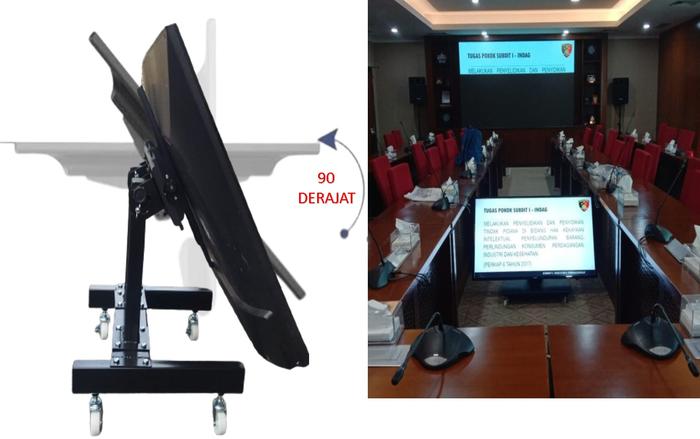 Jual STANDING BRACKET TV / PANGGUNG / MEETING ROOM / MATADOR 32-65 INCH ...