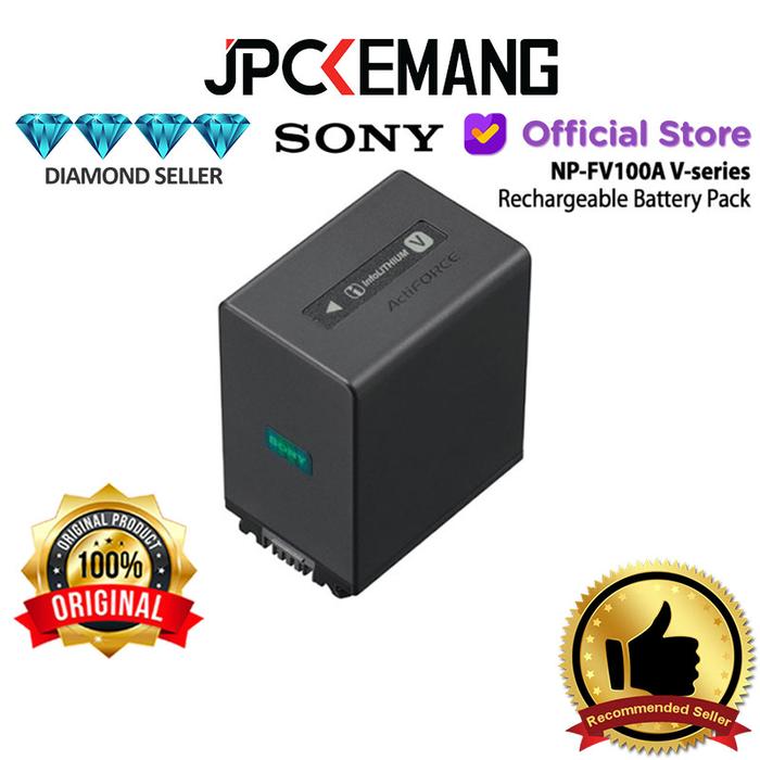 Promo Sony NP-FV100A V-Series Battery Pack 3410mAh Sony FV 100A ORIGINAL Cicil 0% 3x - Jakarta ...