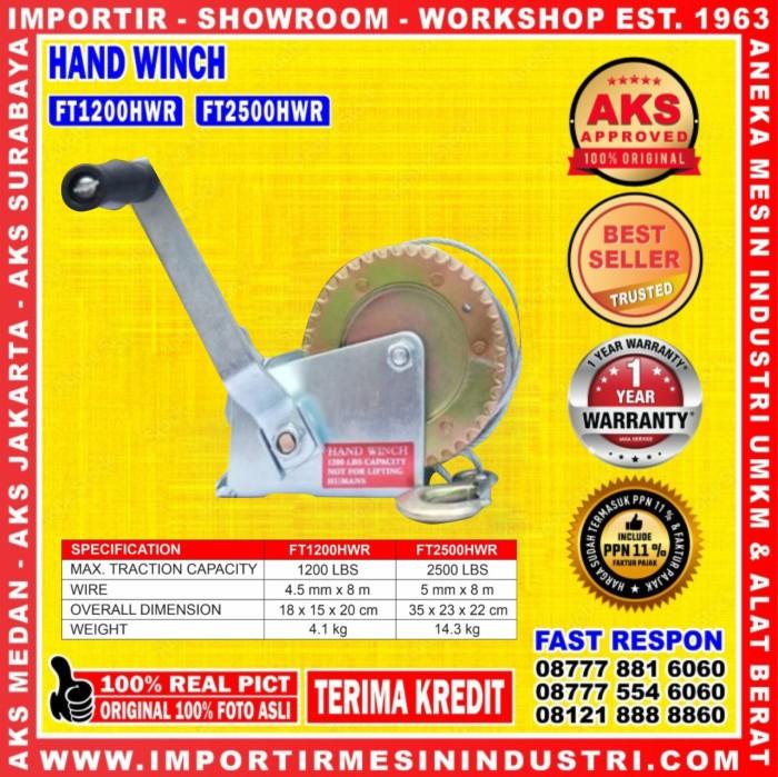 Jual Hand Winch / Katrol Manual / Alat Derek 1200 Lbs 540 kg 8 meter ...