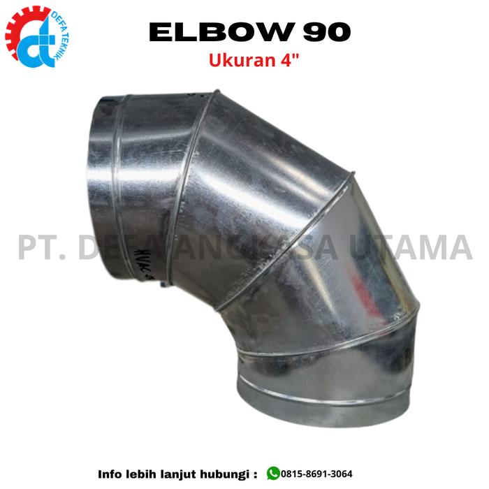 Jual Elbow ducting 90 derajat 4"/ elbow 90 uk 4 inch - Jakarta Timur - DEFATEKNIK | Tokopedia