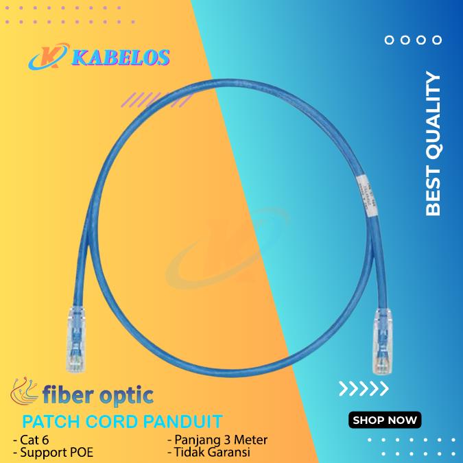 Jual Patch Cord UTP Panduit Cat 6 3 Meter Warna Biru - Jakarta Pusat - Kabelos Shop | Tokopedia