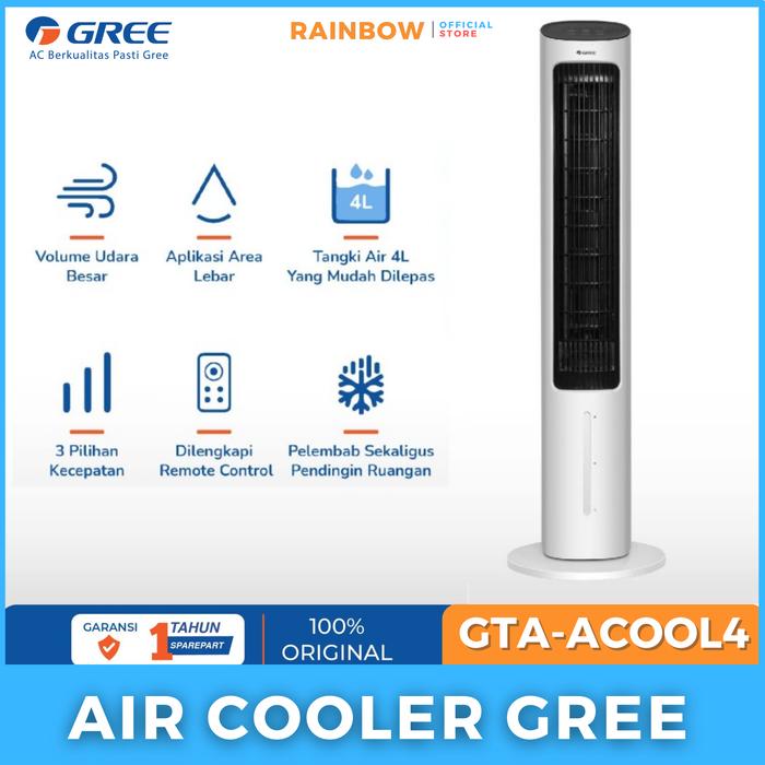Jual Air Cooler Gree Tower Fan GTA-ACOOL4 - Kapasitas 4 Liter - Kab ...