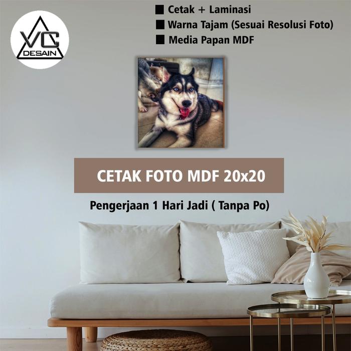 Jual cetak foto media papan MDF 20x20,cetak hiasan dinding, cetak MDF ...