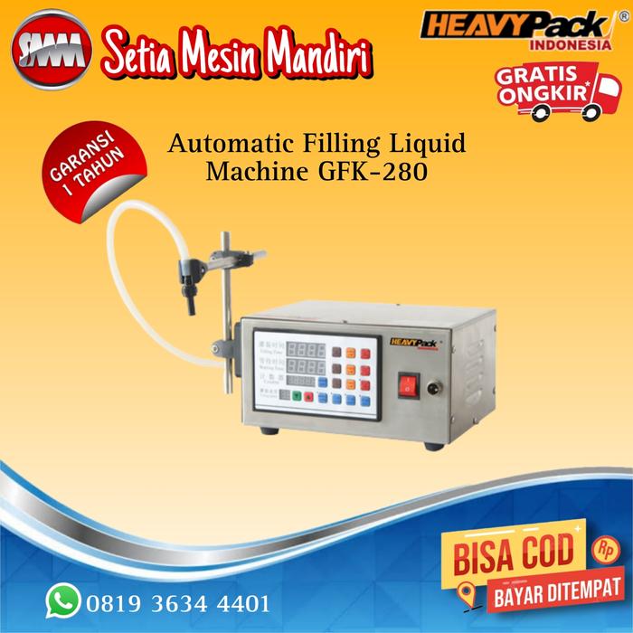 Jual Mesin Filling Pengisi Cairan Liquid Otomatis 1Nozzle GFK-280 HEAVYPACK - Jakarta Barat ...