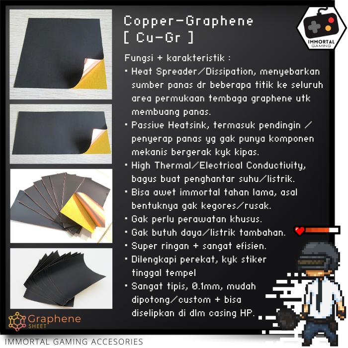 Jual [im] Graphene Copper Sheet Thermal Stiker Graphite Heatsink ...
