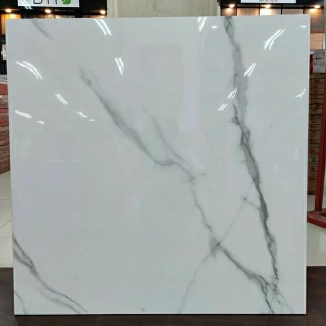 Jual granit 80x80 keramik lantai dinding putih motif marmer - Kab ...