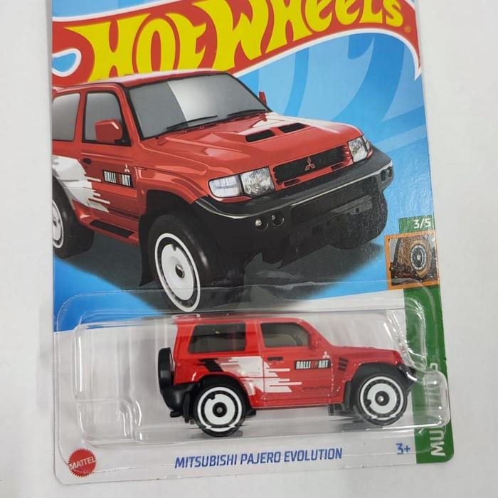 Jual Hot Wheels J23 MITSUBISHI PAJERO EVOLUTION RED MERAH 2023 ...