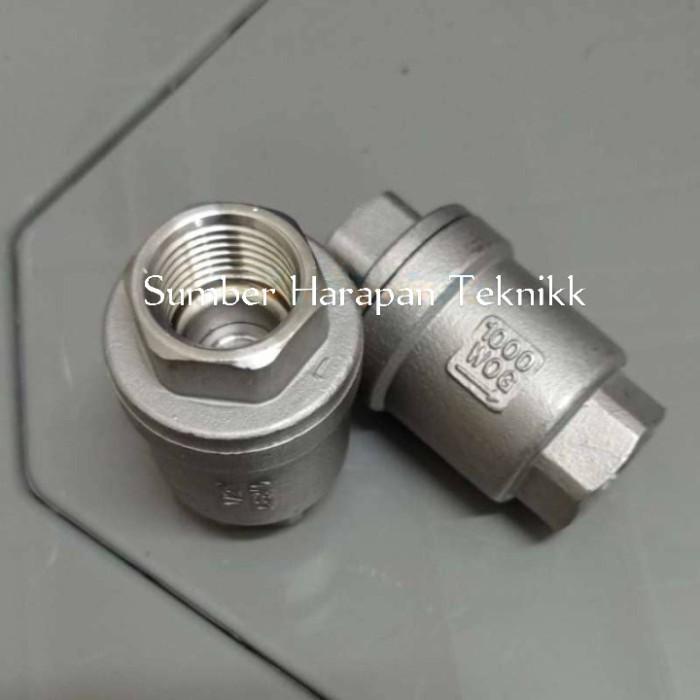 Jual Tuzen Klep Stainless SS316 3/4"Inch ( Vertical Lift Check Valve ...