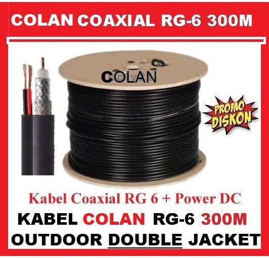 Jual Kabel Coaxial CCTV Khusus Outdoor COLAN RG6+Power 300M DOUBLE JACKET - Jakarta Pusat ...