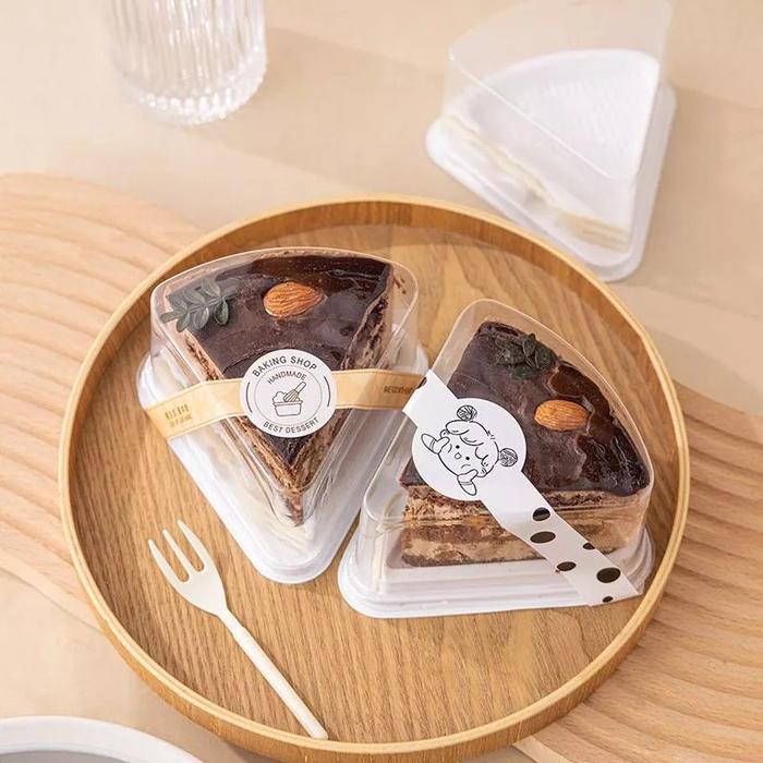 Promo Mika Kue Premium SEGITIGA LEBAR GARPU Box Kue Tart Potong Slice ...