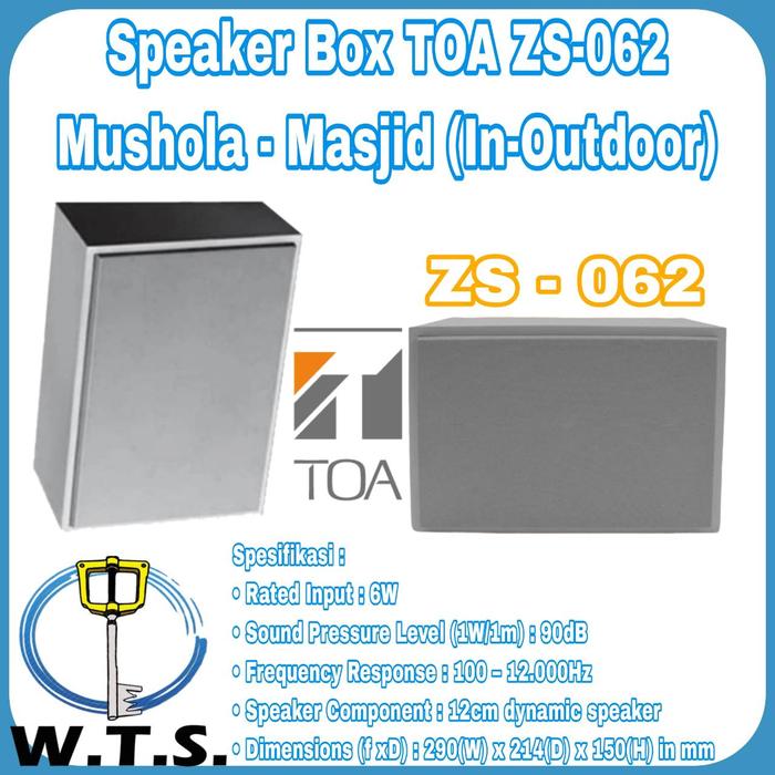Jual Speaker Box TOA ZS-062 Mushola/Masjid Original (in-Outdoor) - Jakarta Barat - WenToShop ...