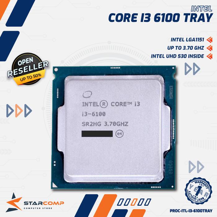 Jual Processor Intel Core i3-6100 3.7 GHz Socket LGA 1151 Tray - Kab. Sleman - StarComp | Tokopedia