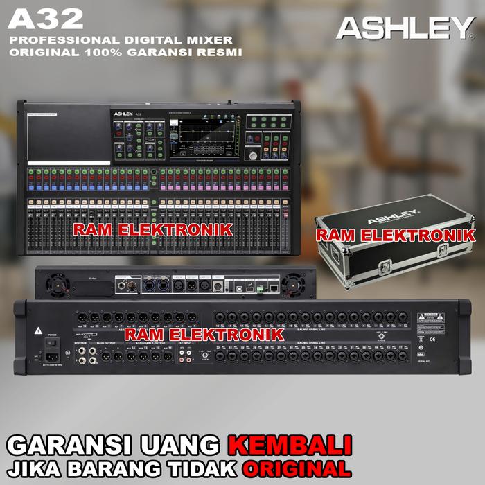 Jual Mixer Digital 32 Channel ASHLEY A32 / A-32 Original Free Hardcase ...