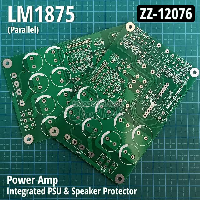 Jual PCB ZeroZone LM1875 Parallel Amp - PSU- Speaker Protector Elantech ...