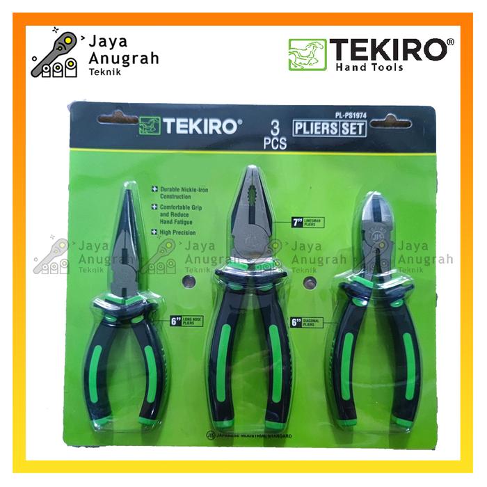 Jual Tang Set Tekiro 3pcs / Tang Kombinasi 7" Tang Lancip 6" Tang ...