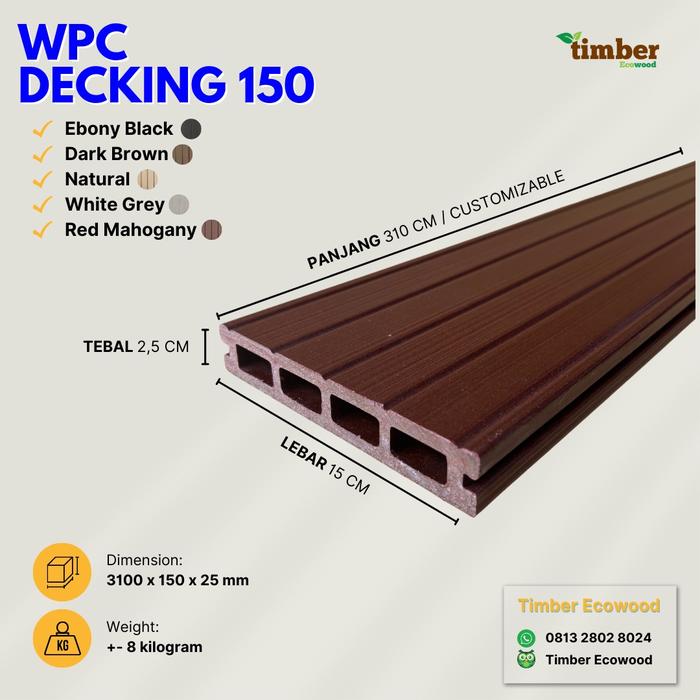 Jual Lantai kayu outdoor kayu sintetis plastic WPC composite - Kab ...