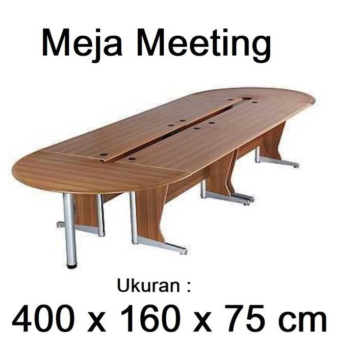 Jual Meja Rapat Meeting Conference Table Oval panjang 400 cm 4 Meter ...