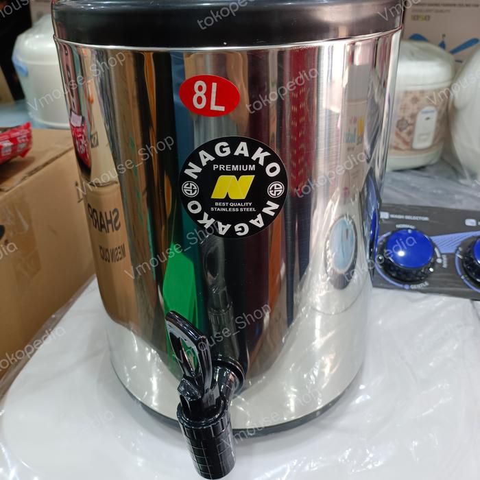 Jual WATER JUG NAGAKO 8 LITER - MILK TEA BUCKET 8LITER - TERMOS AIR 8 ...