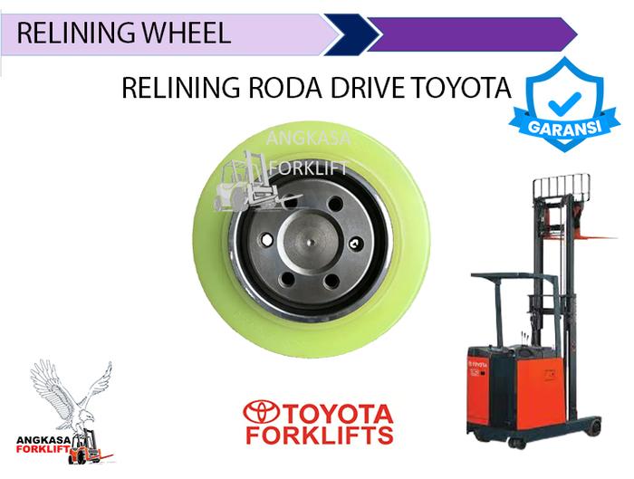 Jual Relining Roda Drive 330x145 Toyota Reach Truck Forklift 8FBR 7FBR ...