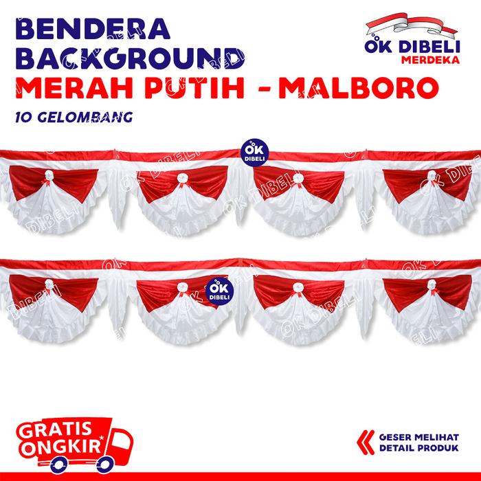 Promo Bendera Indonesia Ukuran Panjang Backdrop Merah Putih 17 Agustus ...