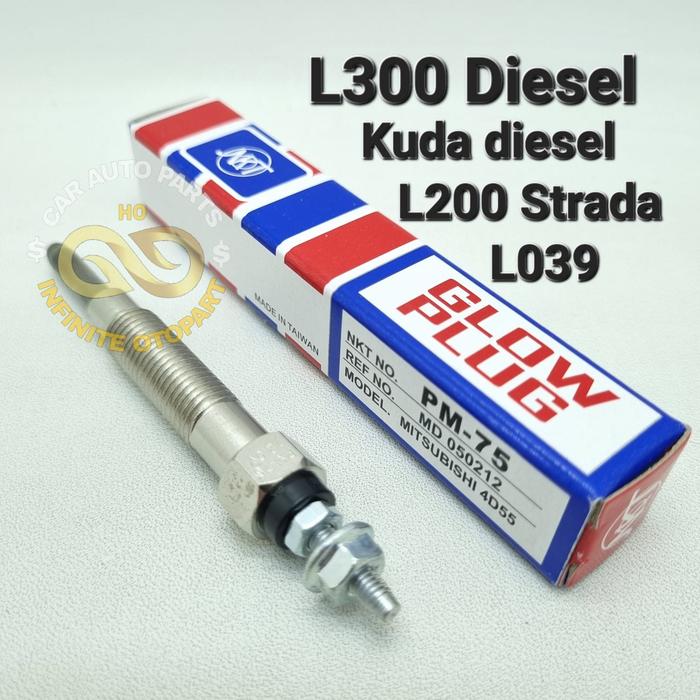 Jual BUSI PEMANAS GLOW PLUG L300 DIESEL L038 4D55 MD050212 NKT HARGA ...
