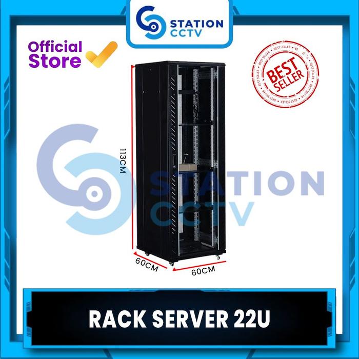 Promo CLOSE RACK 22U / RACK SERVER 22U GLASS DOOR Cicil 0% 3x - Jakarta ...