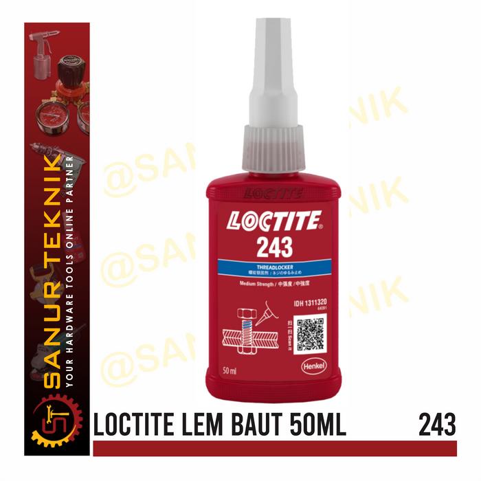Jual Loctite 243 / Lem Baut Loctite243 / Loctite Thread Locker 243 ( 50ml ) - Kota Surabaya ...