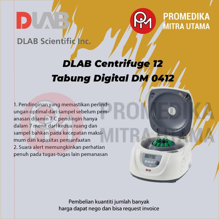 Jual DLAB Centrifuge 12 Tabung Digital DM 0412 - Kota Samarinda - Promedika Mitra Utama | Tokopedia