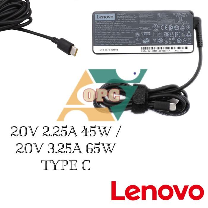 Jual Adapter Charger Lenovo ThinkPad X1 Carbon Gen 5th USB Type C 65W ...