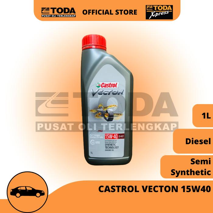 Promo Castrol Vecton 15W40 CI4 E7 1l Original Oli Mesin Diesel - Kota ...