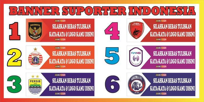 Jual Banner / Spanduk Suporter Indonesia / Fans Sepak Bola / bisa COD ...