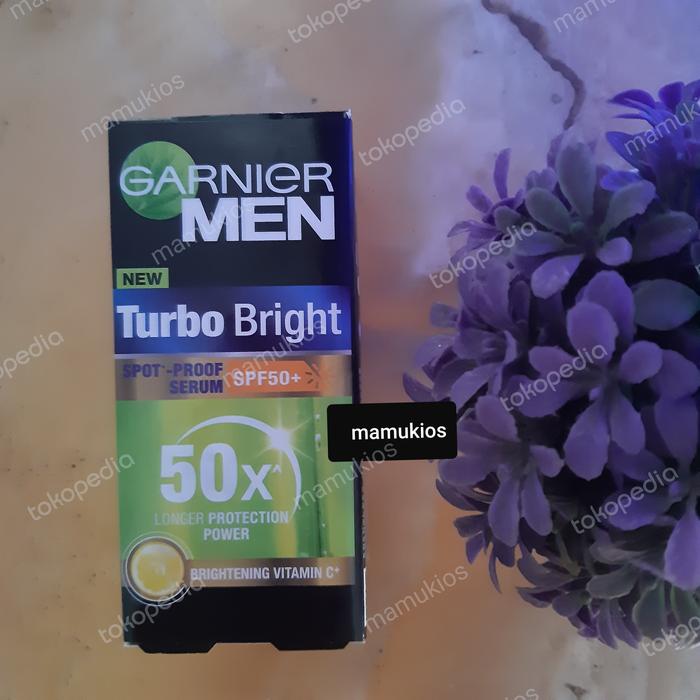 Jual Garnier Men Turbo Bright SpotProof Serum SPF 50+ 40ml - Kota Tangerang - mamukios | Tokopedia
