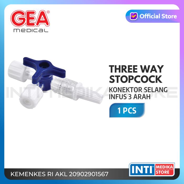 Jual GEA - Three Way Stopcock | Konektor Selang Infus 3 Arah - Kota ...