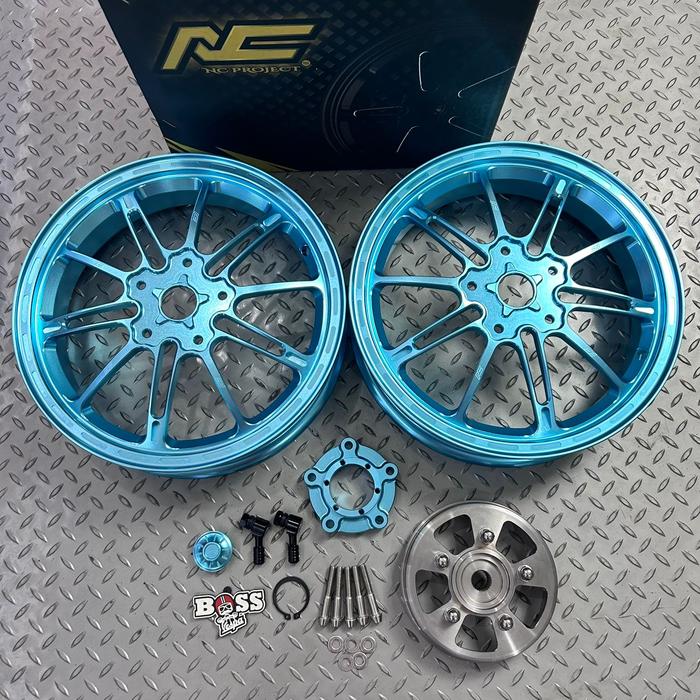 Promo Velg NC Project Drag Ice Blue Set Vespa Sprint Primavera GTS S LX ...