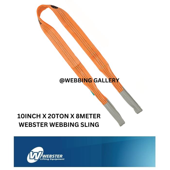 Jual Webster Webbing Sling 20Ton x 8Meter / Webbing Sling Belt 20Ton ...