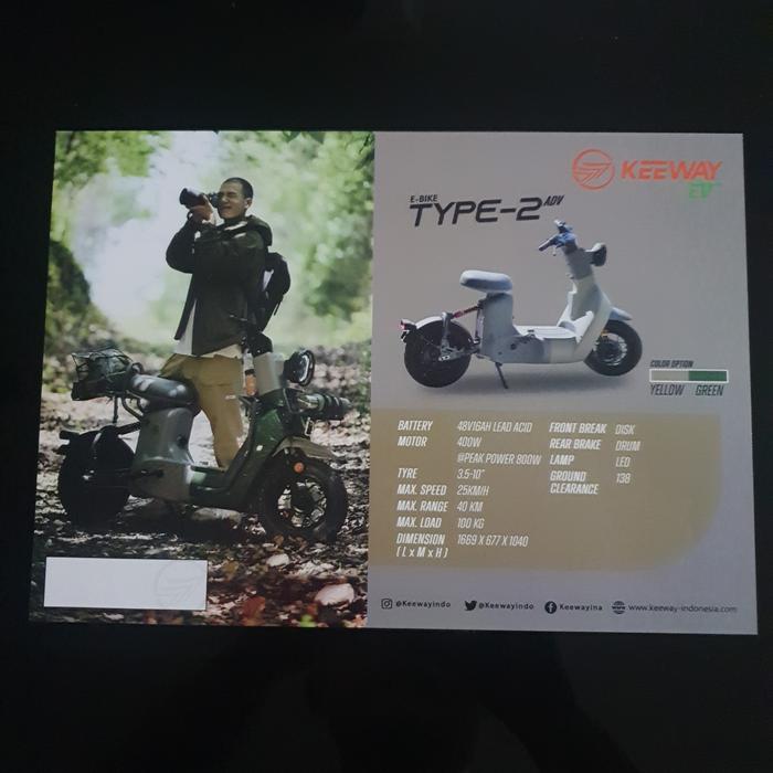 Jual Brosur Keeway EV Type 2 ( flyer ) - Kota Semarang - brosurotomotif ...