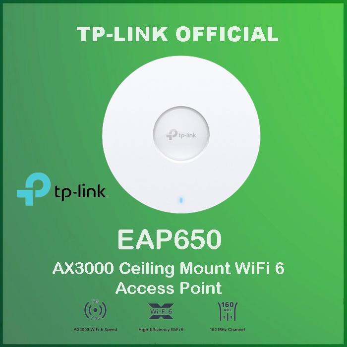 Promo Tp-Link EAP650 AX3000 Ceiling Mount WiFi 6 Access Point EAP 650 ...