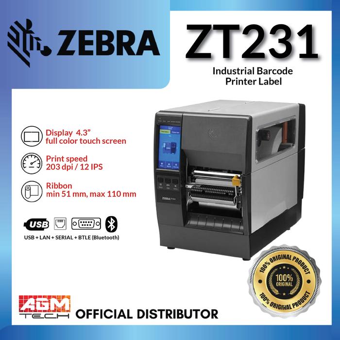 Jual Printer Barcode Zebra ZT231 Cetak Stiker Label Industrial 203 DPI - Jakarta Utara - Anta ...