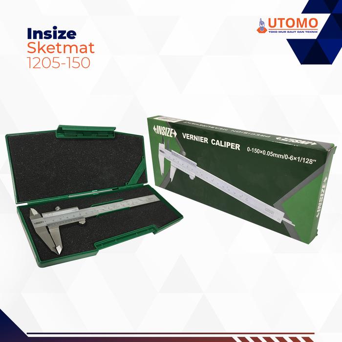Jual INSIZE 1205-150 Sigmat Analog 6 Inch 150 mm Jangka Sorong Caliper - Kab. Temanggung - Utomo ...