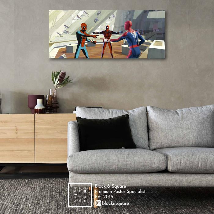 Jual Spiderman Across The Spiderverse - Poster + Borderless Frame ...