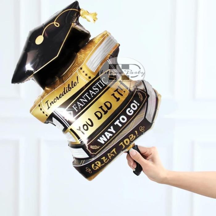 Jual Balon Foil Buku Graduation / Balon Sarjana Toga Buku You Did It ...