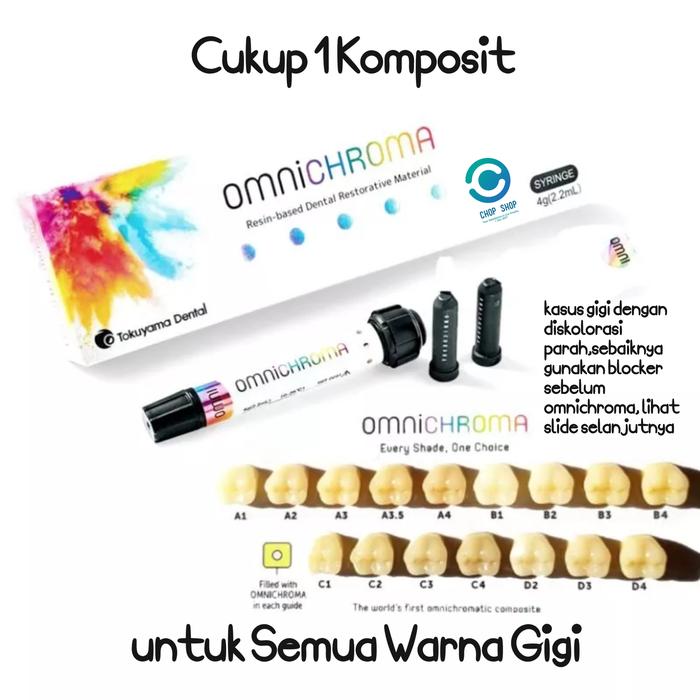 Promo ORIGINAL Palfique Omnichroma Tokuyama Resin Komposit Blocker ...